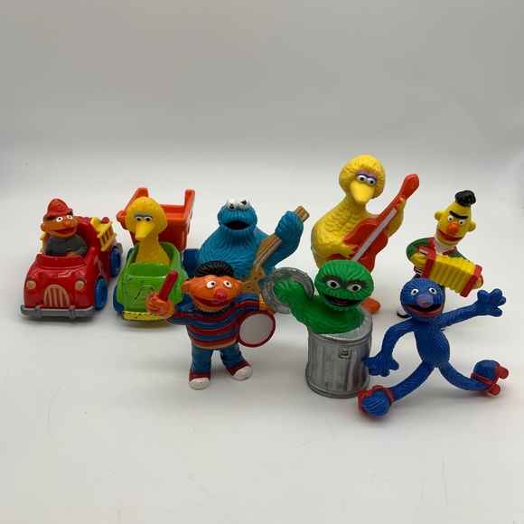 Sesame Street | Toys | Vtg Sesame Street Characters Retro Toy Figurines ...